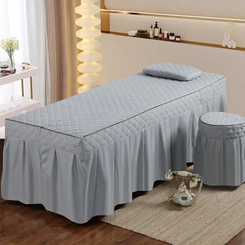 Покрывало с отверстием Beauty с Holes для кровати Серый, square 80x190cm, Only the bed skirt