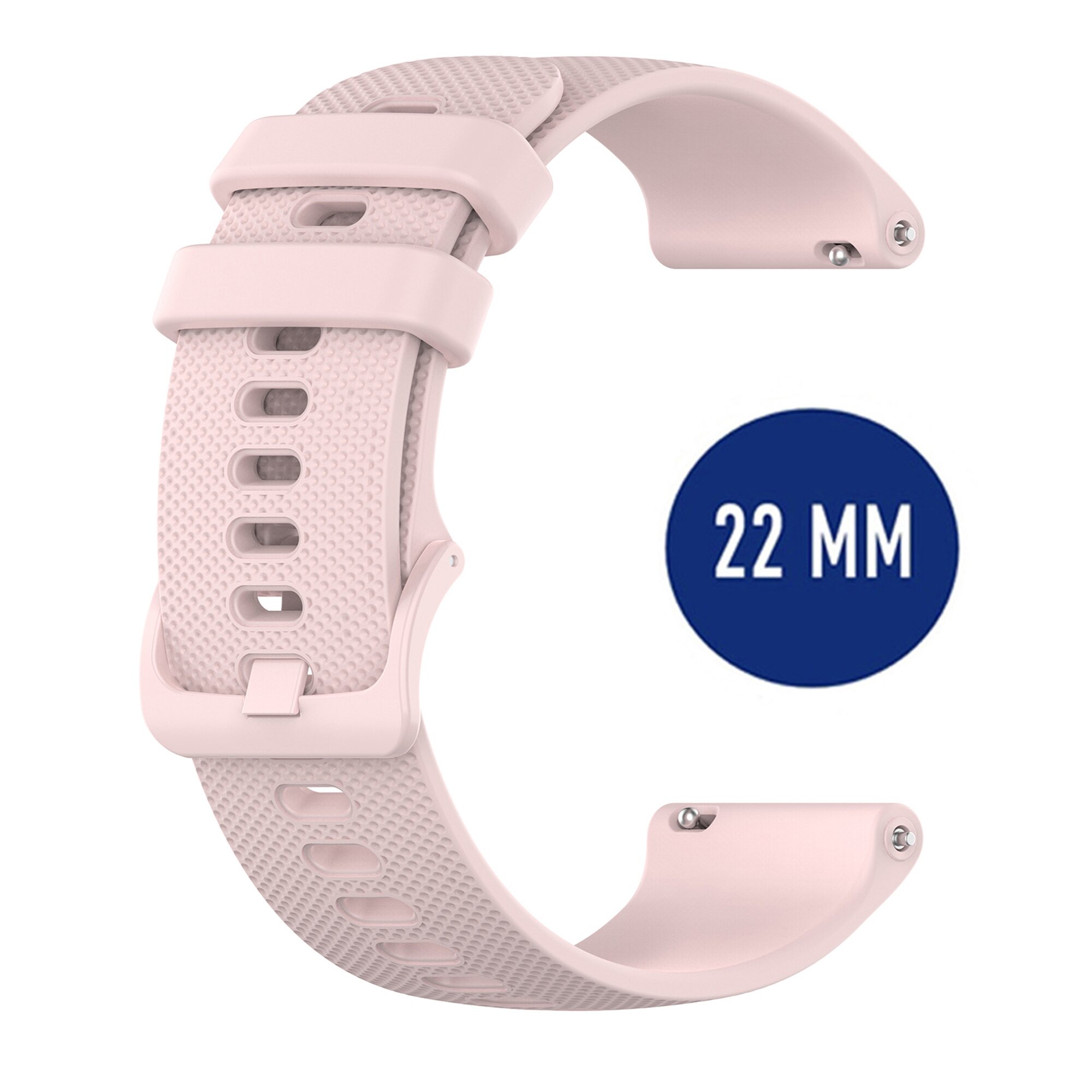Ремешок силиконовый для умных часов 22мм Garmin Venu 2 / Vivoactive 4 / Garmin Active розовый