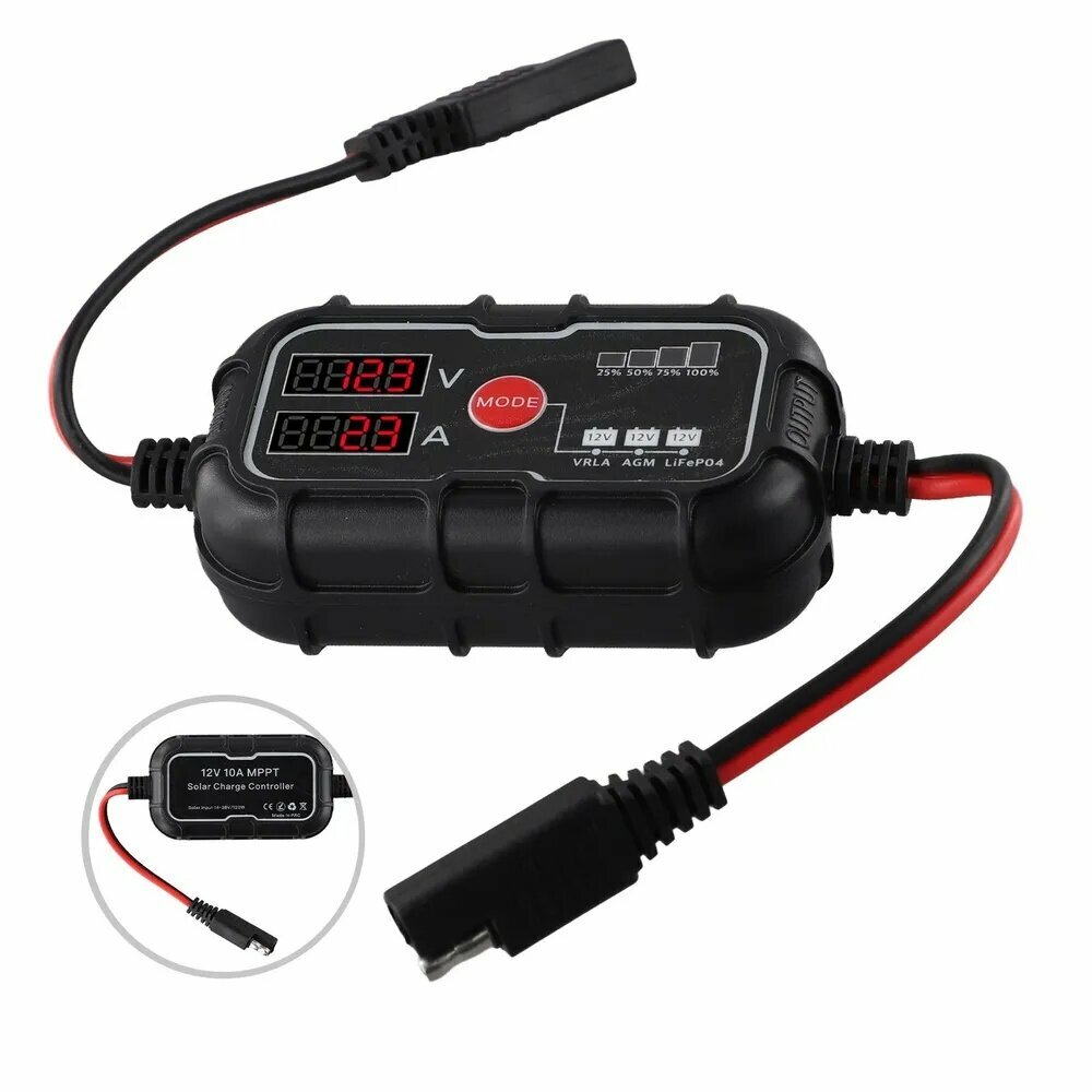 1 шт. цифровой ЖК MPPT солнечный контроллер заряда 10A 12V регулятор солнечной панели