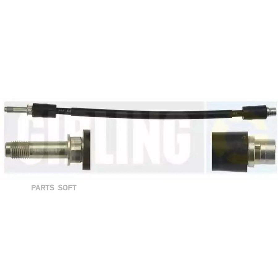 Шланг тормозной VW LT 28-35 99-06 410мм пер. от официального дистрибьютора, GIRLING, артикул 9002553