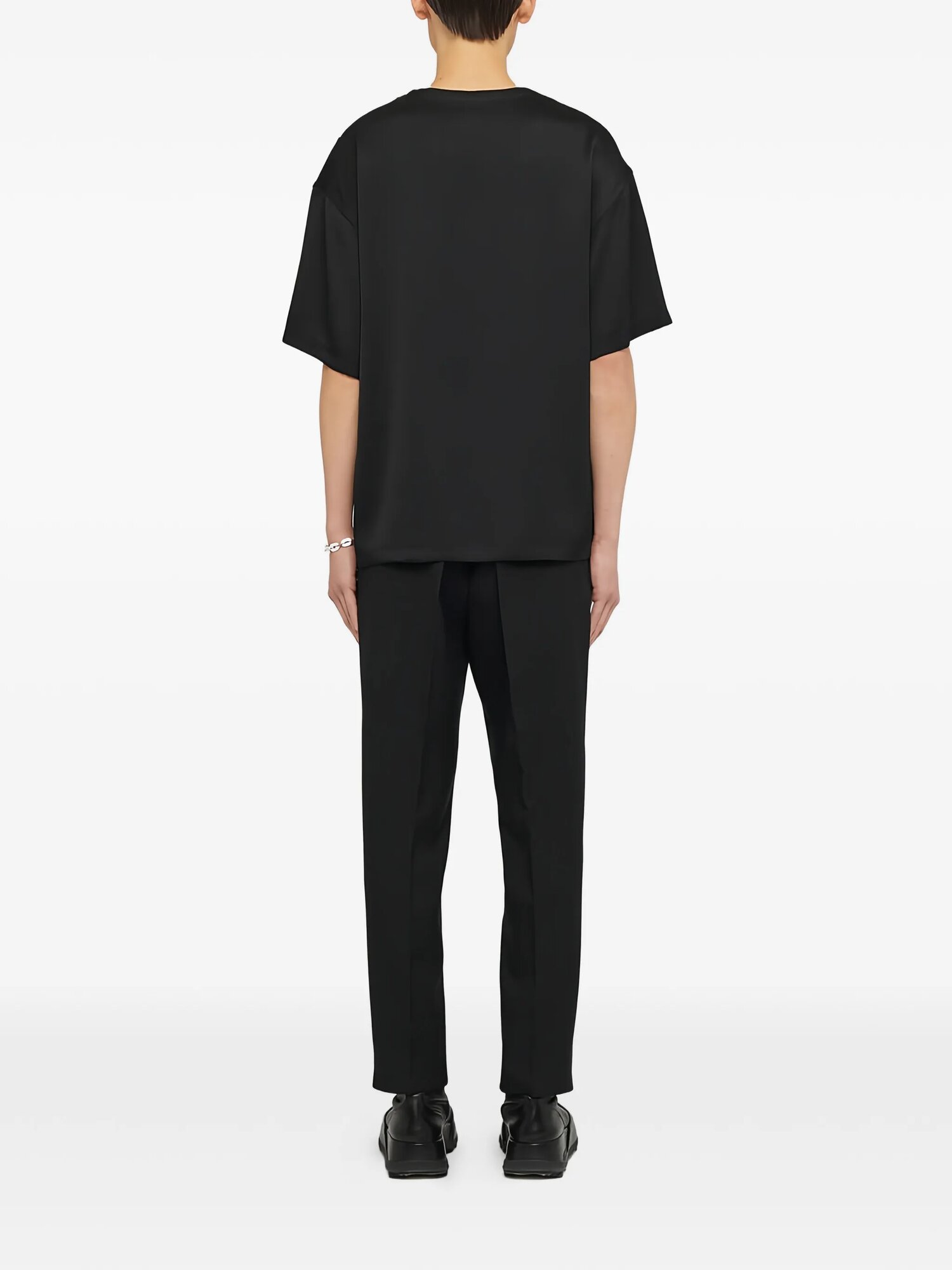 Брюки Jil Sander Pressed-crease trousers, размер 50, black/black — фото 1