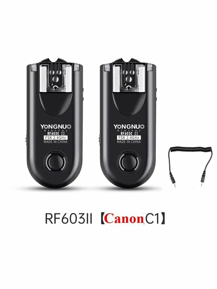 Yongnuo RF-603 II, триггер вспышки камеры, беспроводной триггер студийного освещения, подходит для Canon Nikon Sony