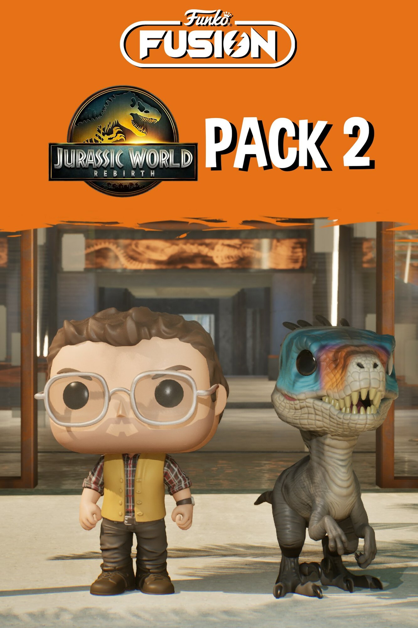 Дополнение Funko Fusion - Jurassic World Rebirth Pack 2 - Dr Henry Loomis and Raptor — Xbox Series X|S