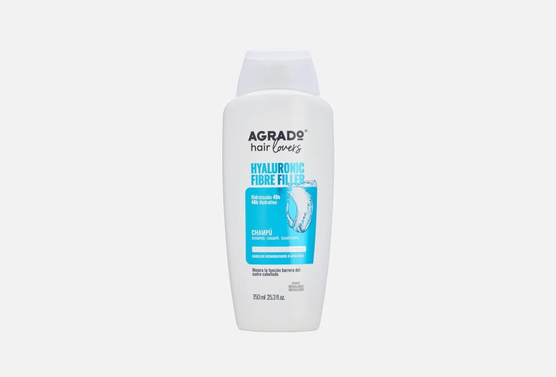 AGRADO Hyaluronic Fibre Filler Шампунь для волос 750 мл