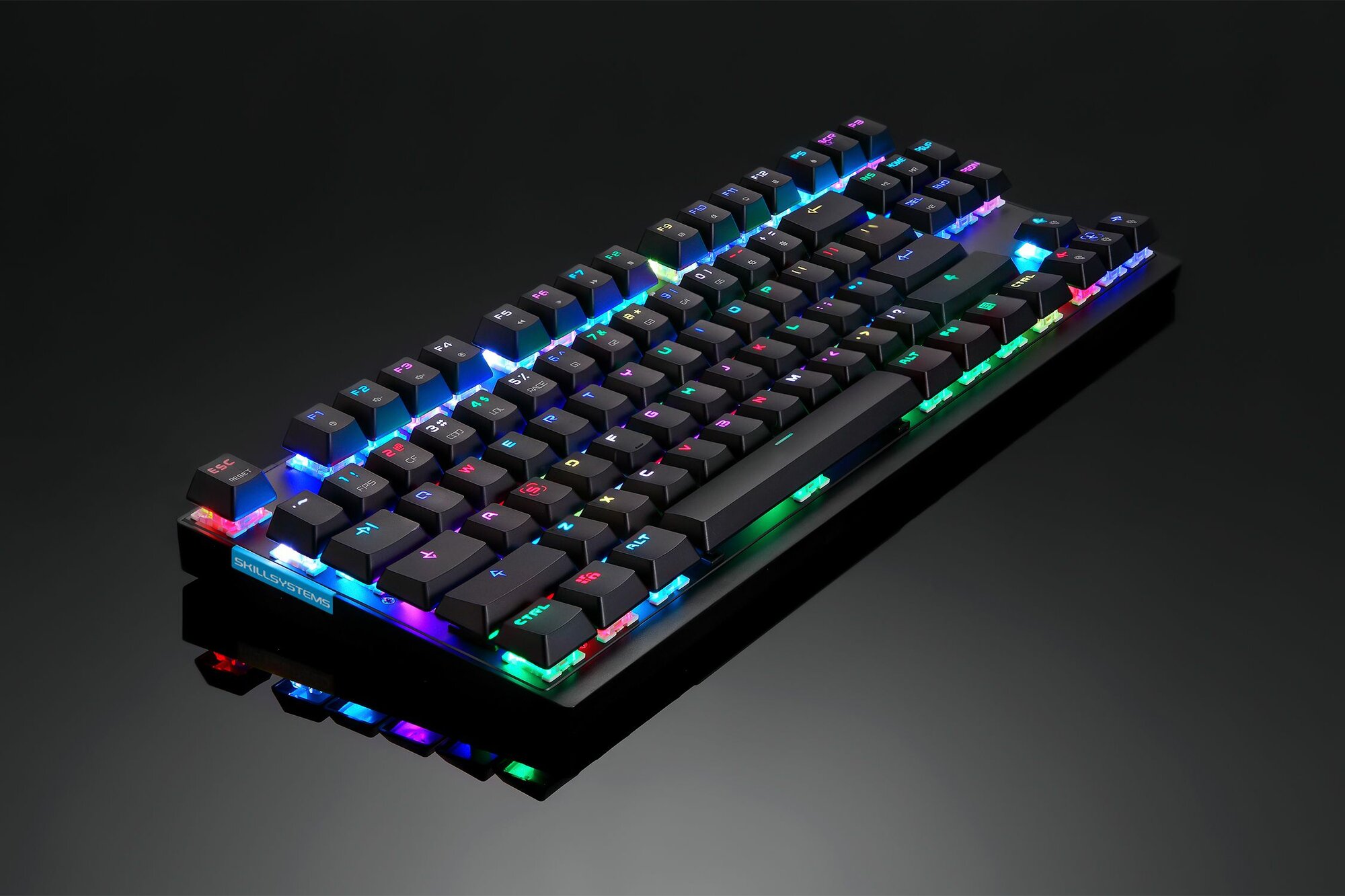 Игровая клавиатура оптико механическая SKILLSYSTEMS K2s, проводная, USB, RGB