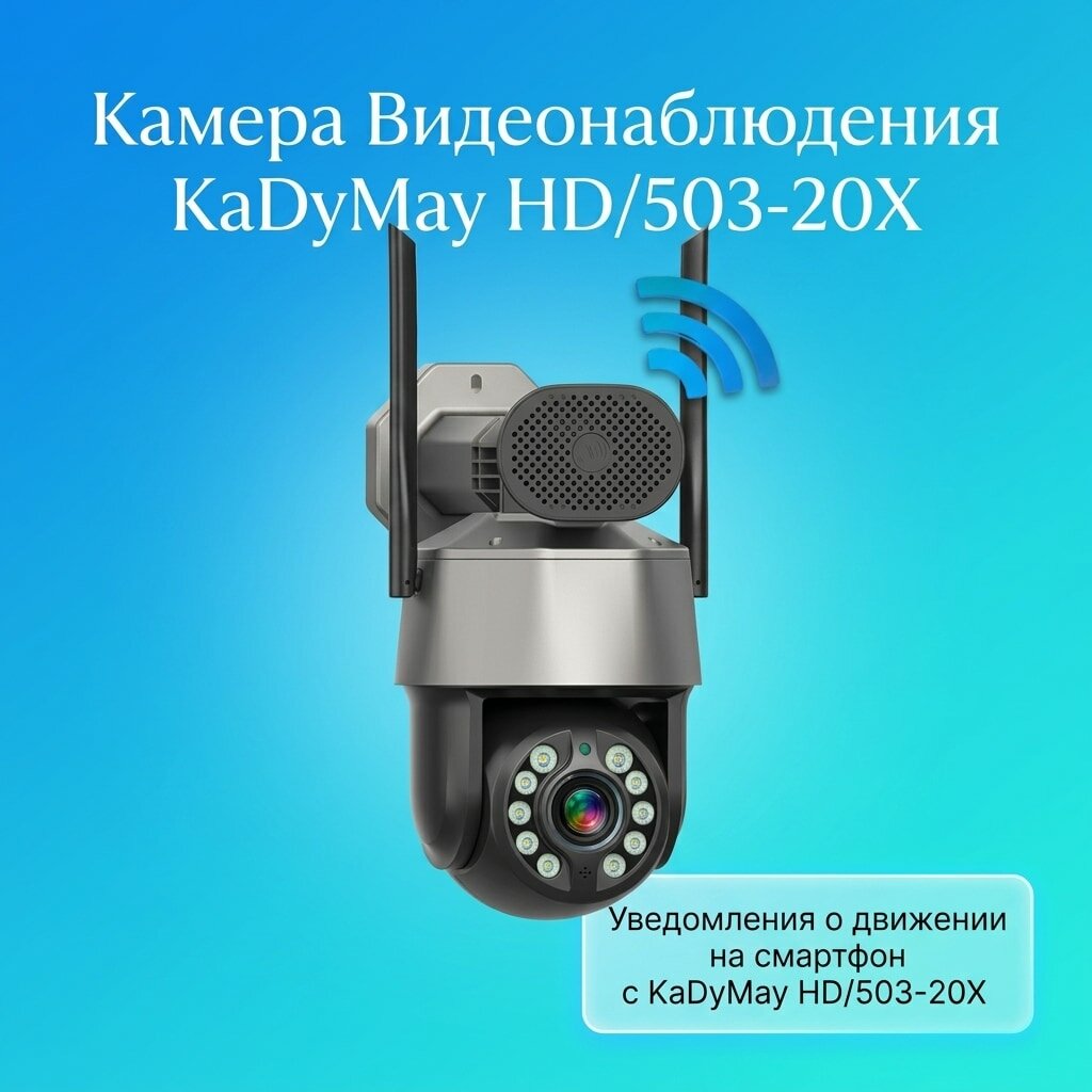 Уличная поворотная куполь Wi-Fi 5Mp IP-камера КДМ HD/503-20X