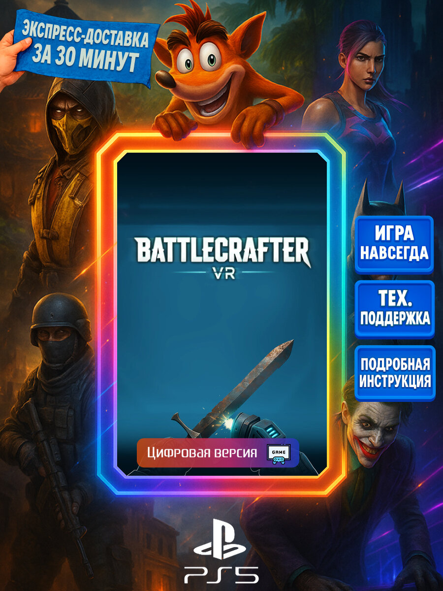 Battlecrafter VR PS5 | Моментальная доставка | Английский язык | Симуляторы