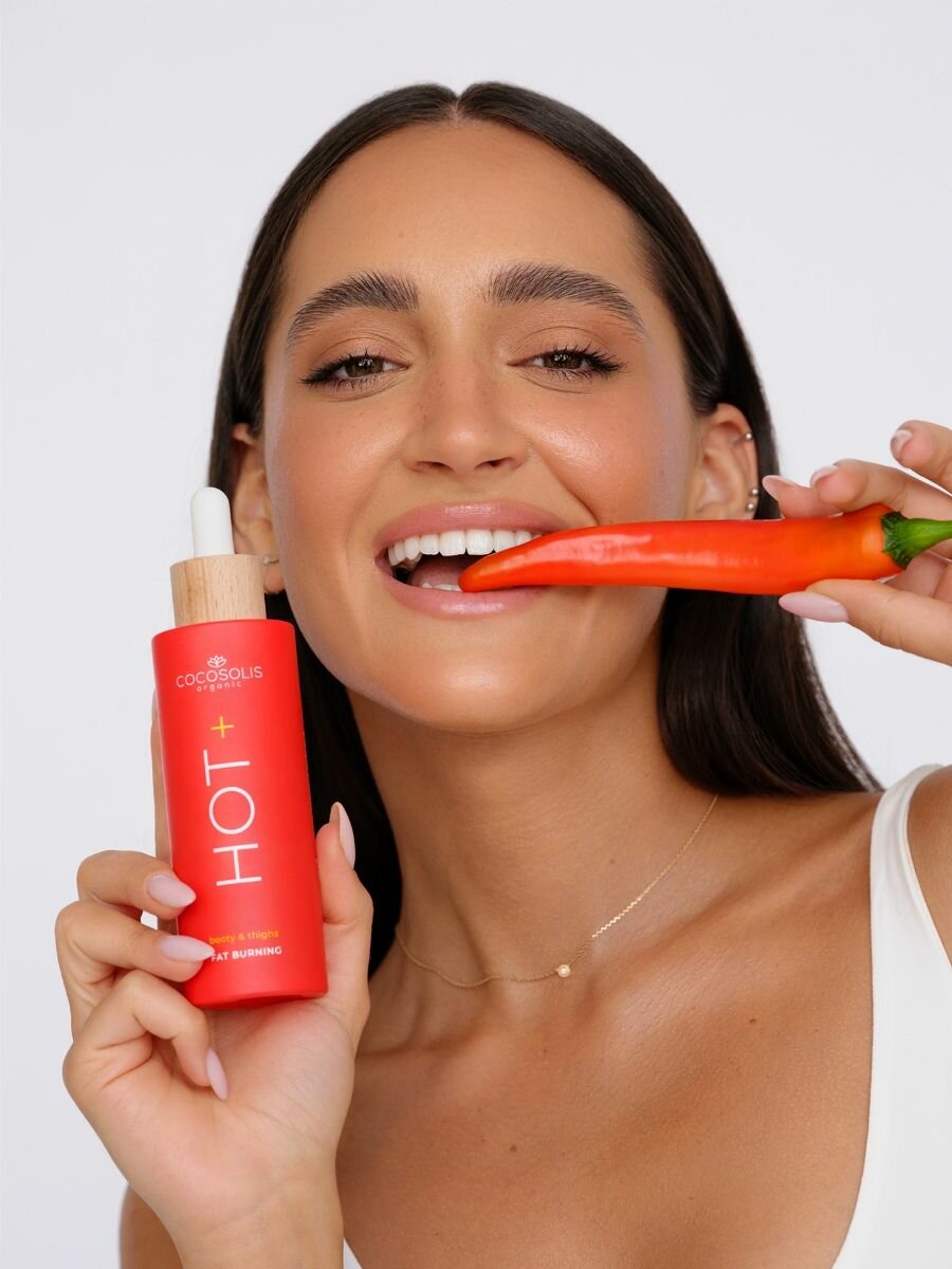 COCOSOLIS BODY CARE HOT Жиросжигающая сыворотка для похудения, антицеллюлитная, для бедер и ягодиц, 100 мл