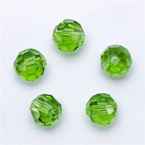 Круглые хрустальные бусины Small Bridge 3 4 6 8 мм Изумрудный, 3mm 150pcs, Z105 grass green
