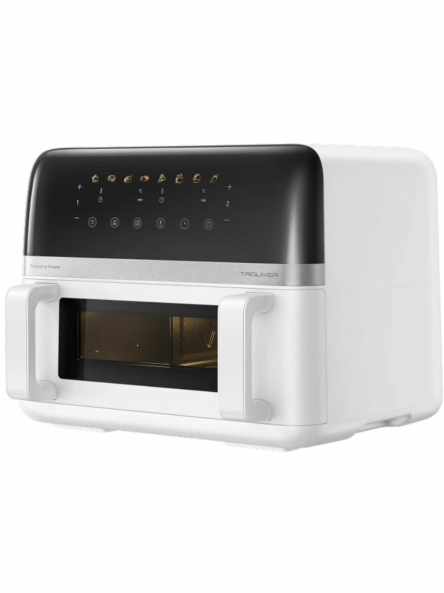 Аэрогриль Trouver FD20 Pro, 9 л, нагрев 360, 7 программ, корзина FlexZone, белый