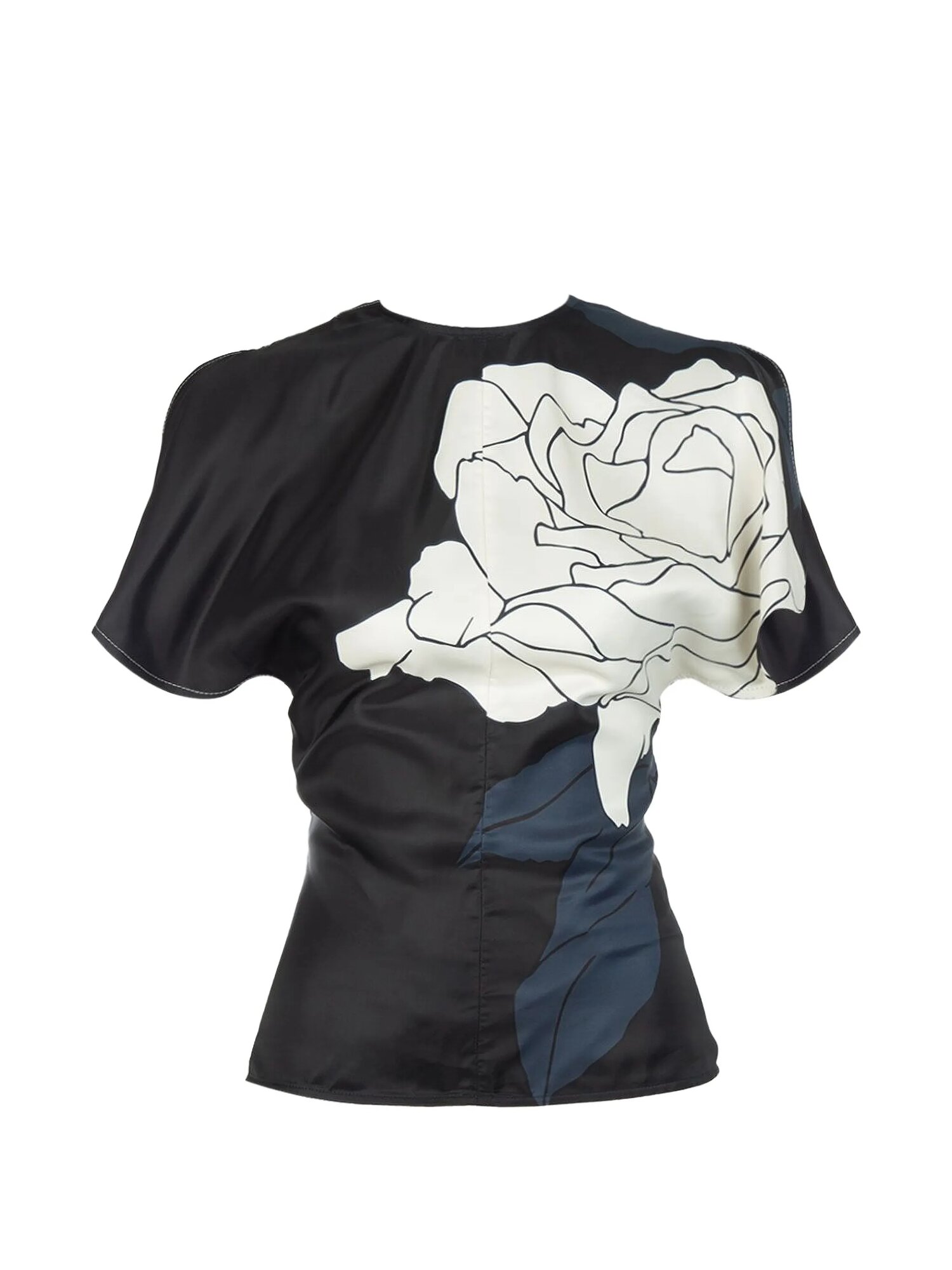 Топ Floral-print gathered top