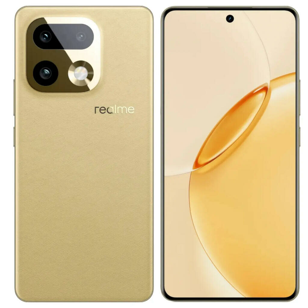 Смартфон Realme 16 Pro Plus, 5G, NFC, 12/512Gb, Master Gold (Золотой)