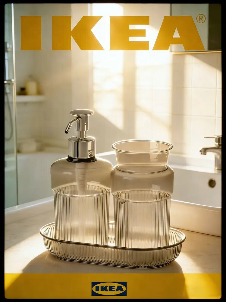 IKEA Набор для ванной комнаты, 3 предм. 3