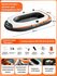 Двухместная лодка DINGHY RUBBER, оранжево-серая, 4-слойный, усиленное дно, грузо...