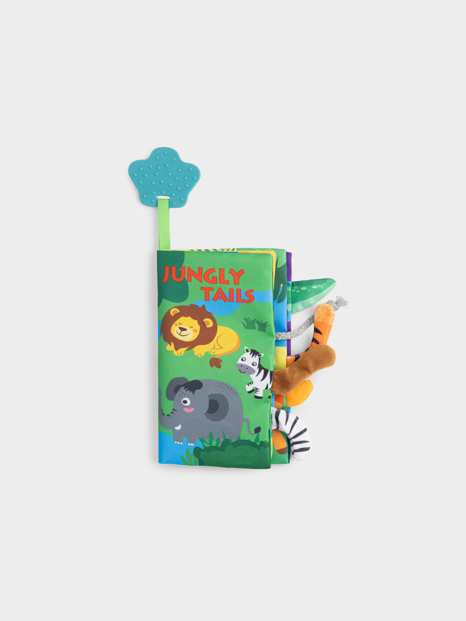 Книга тактильная, 12x22 см, 3 л, полиэстер/пластик, цветная, Джунгли, Tactile, Kuchenland