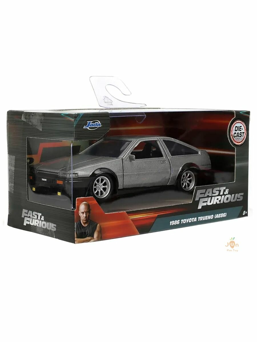 Jada Fast & Furious 1986 Toyota Trueno AE86 / Модель Автомобиля Тойота Труэно AE86 Из Серии Форсаж Для Детей От 8 Лет