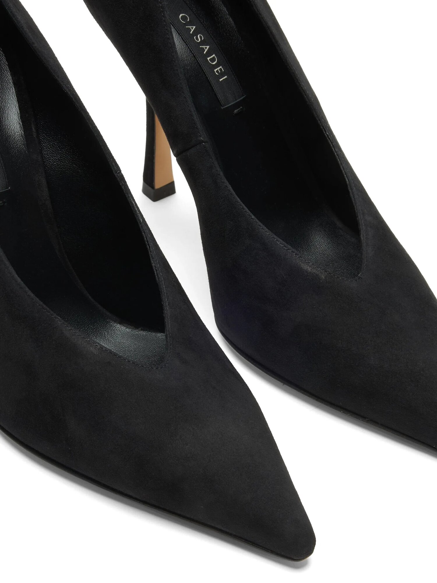 Туфли Casadei Nina asymmetrical suede pumps, размер 37 — фото 1