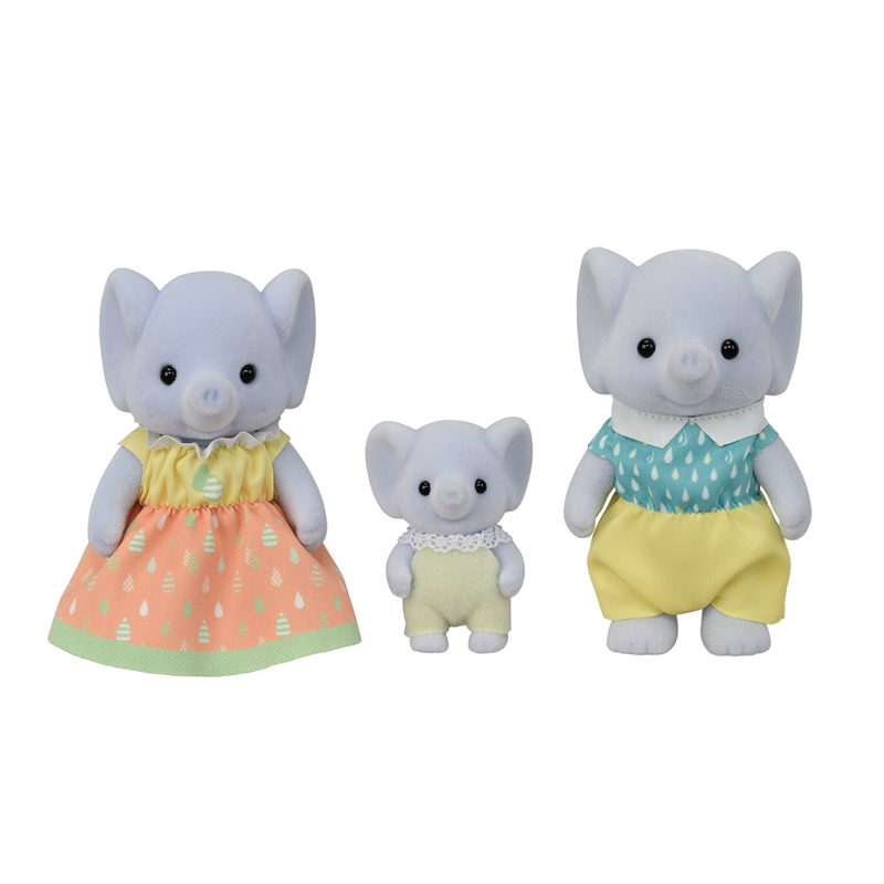 Семейка слонов унисекс Sylvanian Families, ES Elephant Family of Three 5771