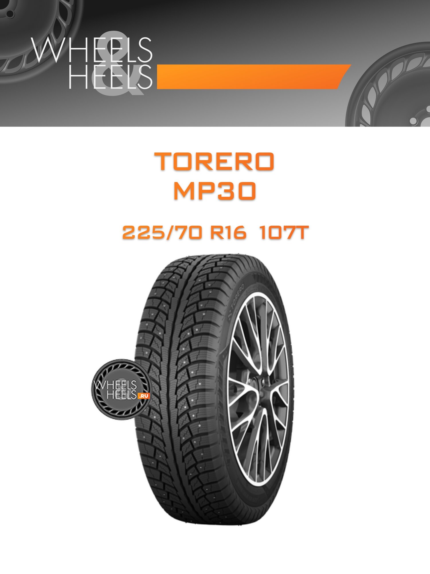 Шина автомобильная Torero MP30 225/70 R16 107T XL WINTER Ш, зимняя, универсальная