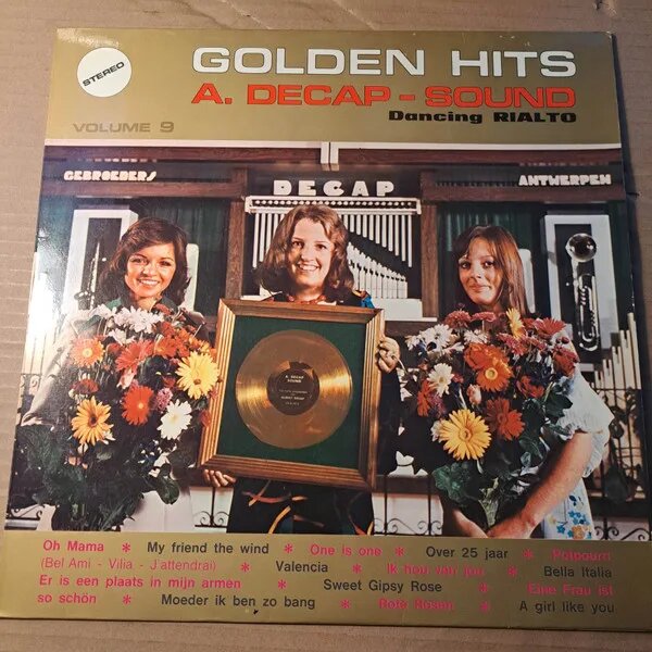 Decap Organ Antwerp - A. Decap - Sound Volume 9 Golden Hits EX-