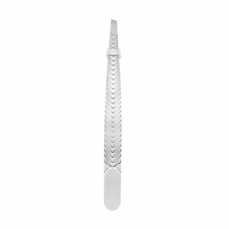 Профессиональный пинцет для бровей и ресниц vvocci M158 silvery