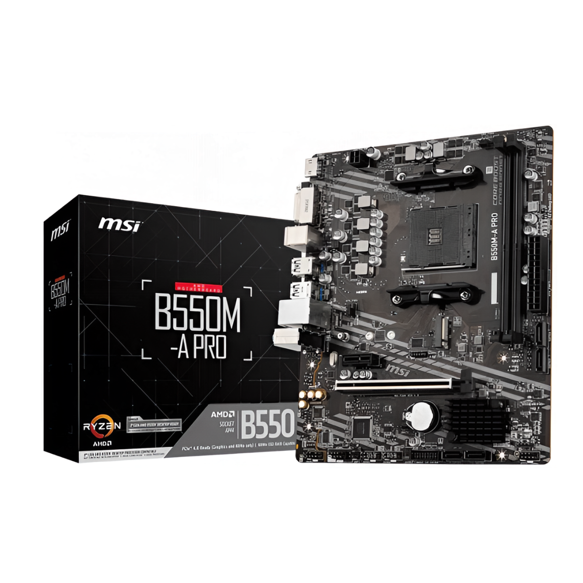 Материнская плата MSI B550M-A PRO, AM4, DDR4, microATX Retail