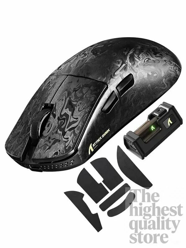 ATTACK SHARK Игровая мышь беспроводная R11ULTRA, черный матовый