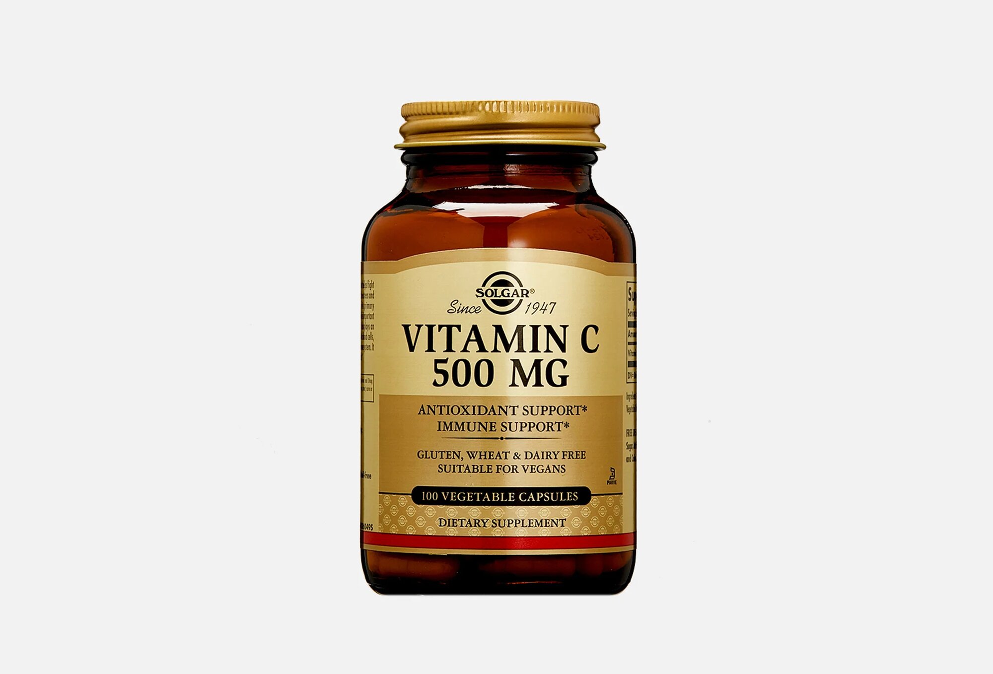 Solgar Vitamin C 500 мг в капсулах Витамин С 100шт