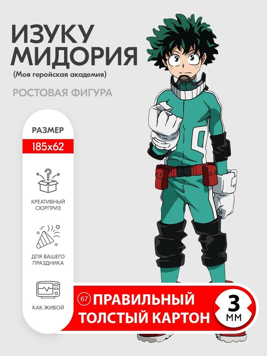 Аксессуар для фотосессий, Изуку Мидория (Моя геройская академия), ростовая фигура