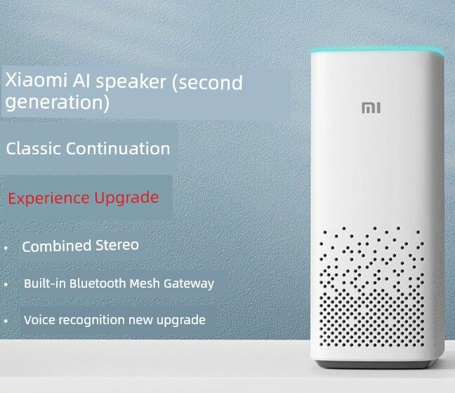 Умная колонка Xiaomi Xiaoai Play Enhanced Edition (старая версия MIUI) с ИК-пультом, Bluetooth и ИИ, подарок Новый