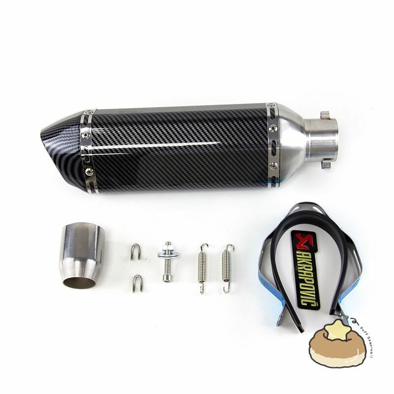 Глушитель на мотоцикл акрапович Akrapovic Gasoline длиной 370 мм
