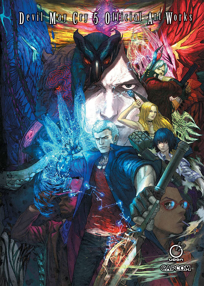 Артбук Devil May Cry 5 Official Artworks — официальное издание Capcom, английский оригинал, твердый переплет