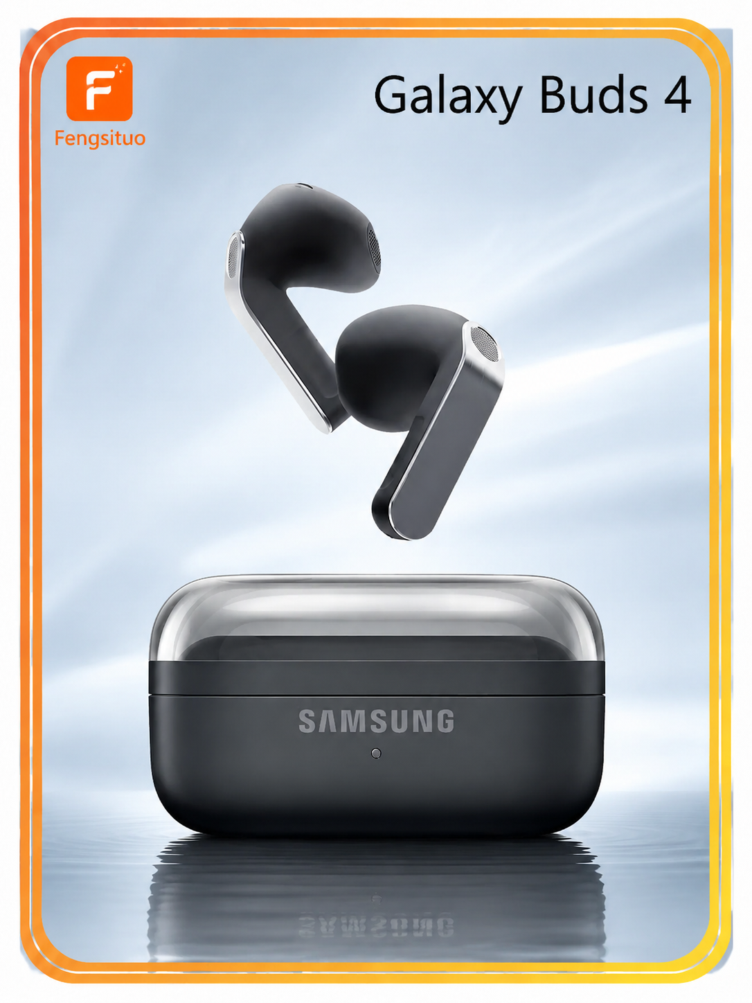 Samsung Наушники беспроводные с микрофоном Samsung Galaxy Buds 4, Bluetooth, USB Type-C, черный, темно-серый