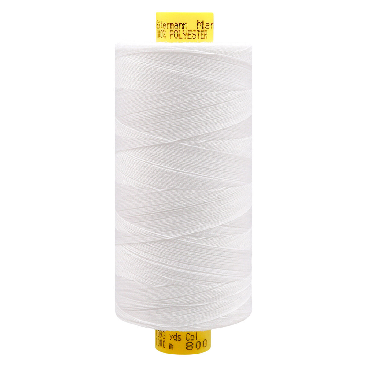 Нить Mara 100/1000м, 100% полиэстер, Gutermann 707694 (800 белый), 10 шт