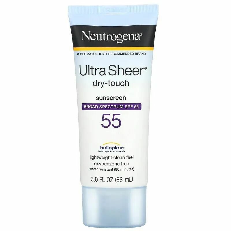 Солнцезащитное средство, SPF 55, 88 мл, без оксибензона, водостойкий, некомедогенный крем от солнца. водостойкий крем spf55 88 мл крем