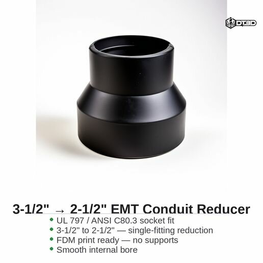Переходник EMT 3-1/2" на 2-1/2"