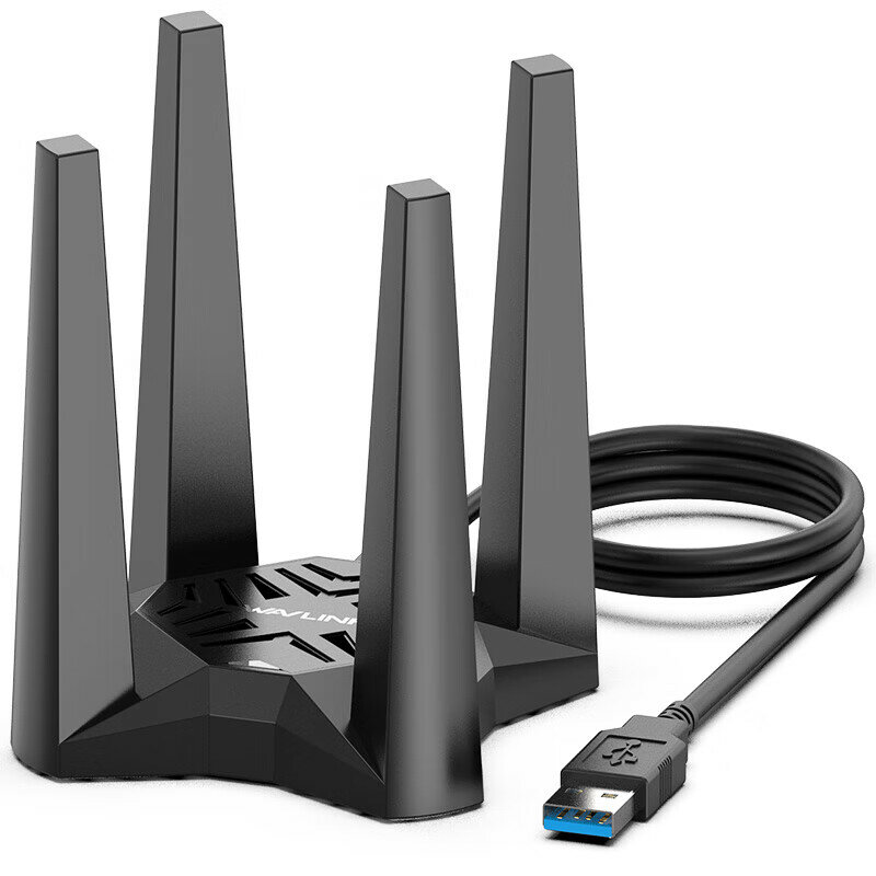 Wavlink Pro54 USB беспроводная сетевая карта 5G гигабит WiFi6 игровой приемник для настольных ПК ноутбуков внешняя