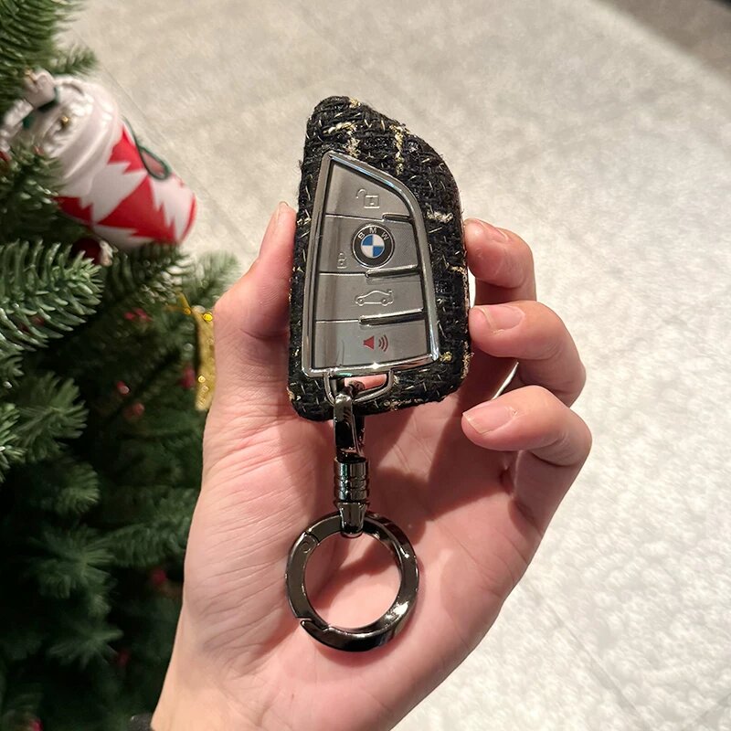 Ключевой чехол BMW Blade для моделей 3, 5, X3, X5 серий в высококачественном черном с огнестрельными акцентами