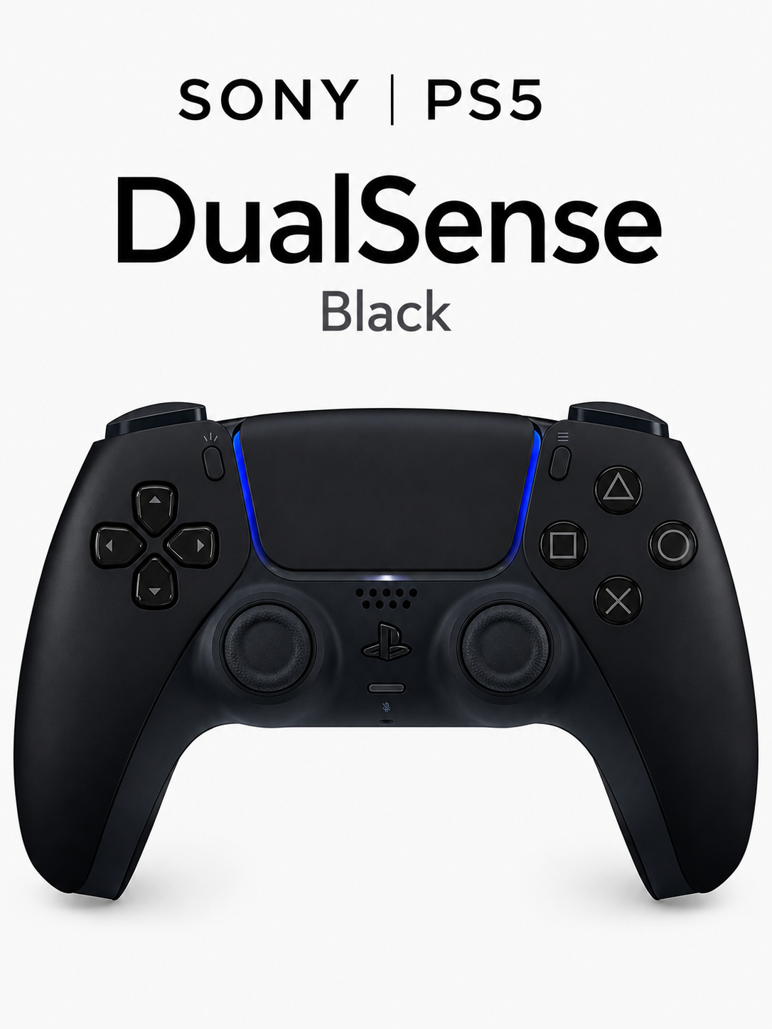 Геймпад Беспроводной Sony DualSense (PS5), Black | Черный