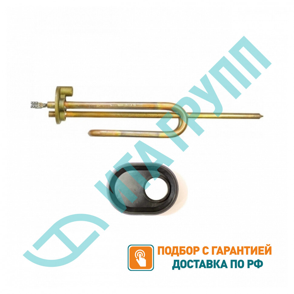 Комплект ТЭН 1,2кВт (1200Вт) RCA для водонагревателя Ariston, под анод М6 + прокладка , 3401240K2