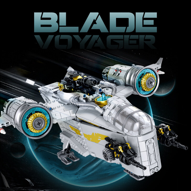 Новый конструктор Zhanpeng 98001-2 «Истребитель-перехватчик из серии Planet Series - Republic Gunship» — модель боевого корабля от Republic, подарок
