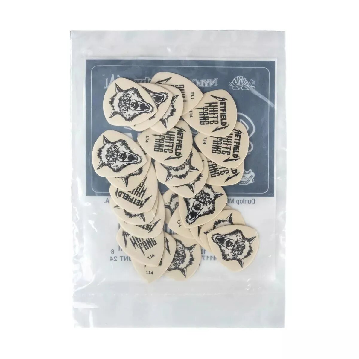 Медиаторы Dunlop PH122R114 Hetfield's White Fang (24 шт)