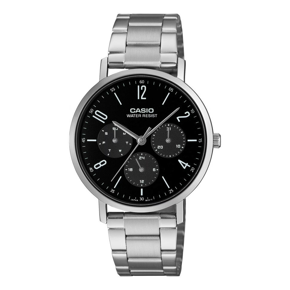 Наручные часы CASIO Collection, черный, серебряный