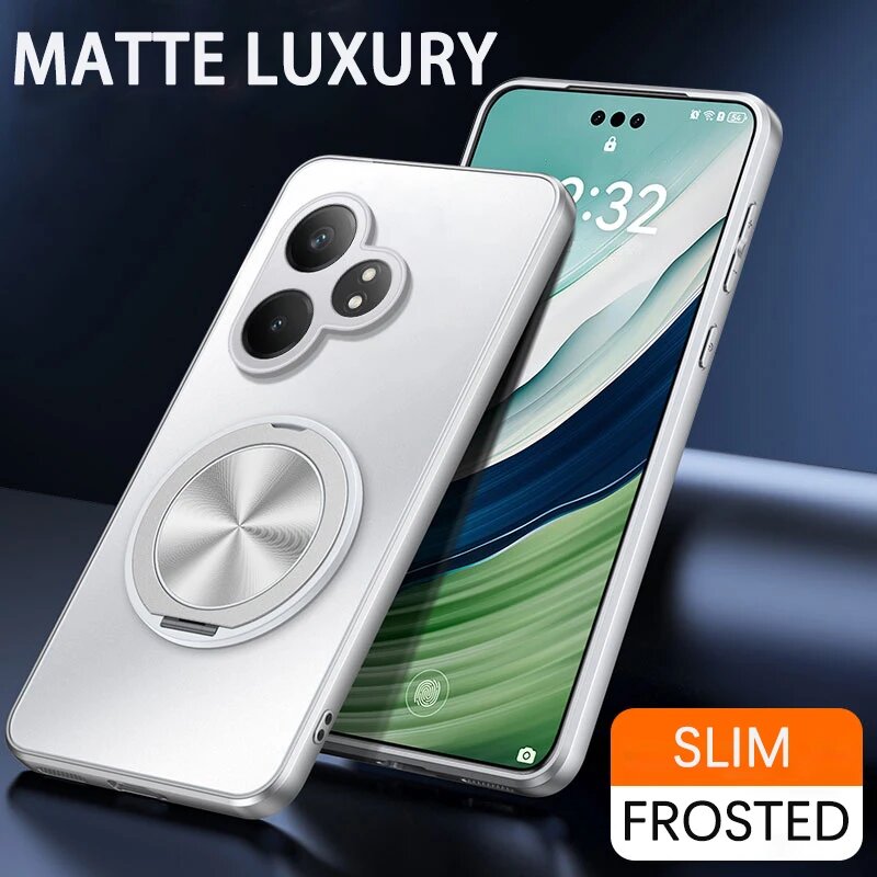 Магнитный чехол-подставка для Realme GT 5 NEO 3 5 6 SE GT6 6T 11 12 realme GT 6, Серебряный, Sliver
