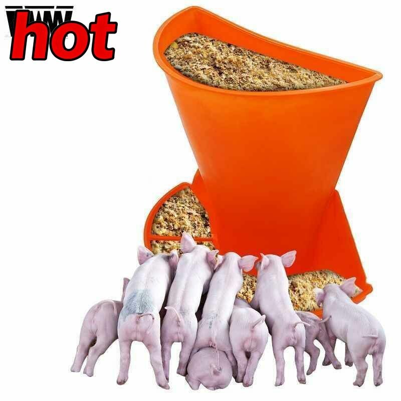 Пластиковая кормушка для подкормки кур, уток, гусей и поросят; Кормушка для свиней