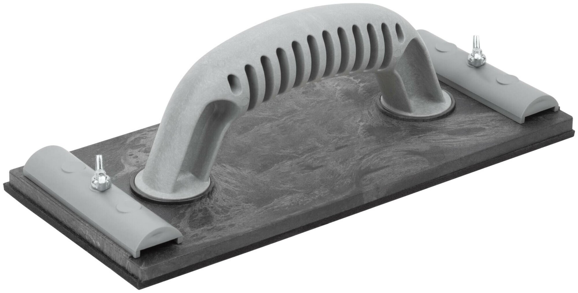 Терка для нажд. бумаги пластиковая с мет. прижимом, черная 230х105 мм