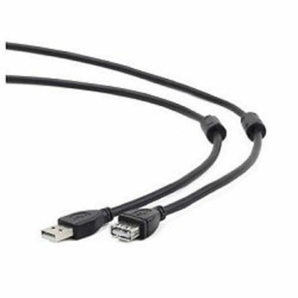 Gembird/Cablexpert CCF2-USB2-AMAF-15 USB 2.0 Pro Кабель , AM/AF, 4.5м, экран, 2феррит. кольца, черный, пакет