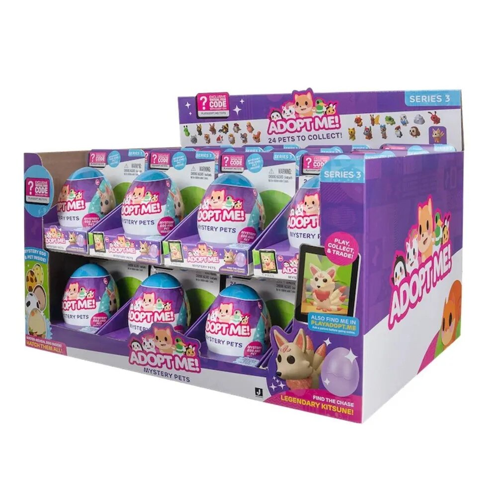 Adopt Me! Фигурка-сюрприз Mystery Pets из ABS пластика, 1 шт. в ассортименте, для девочек и мальчиков, коллекционная игрушка — фото 1