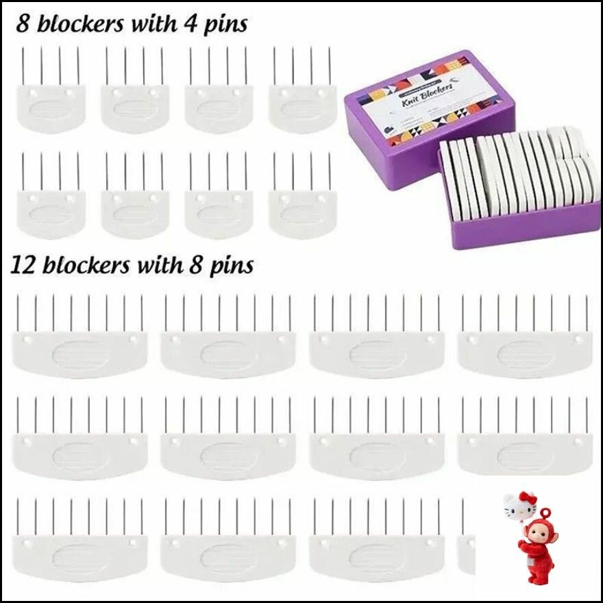 Набор блокаторов для вязания из нержавеющей стали, 20 шт.-универсальный