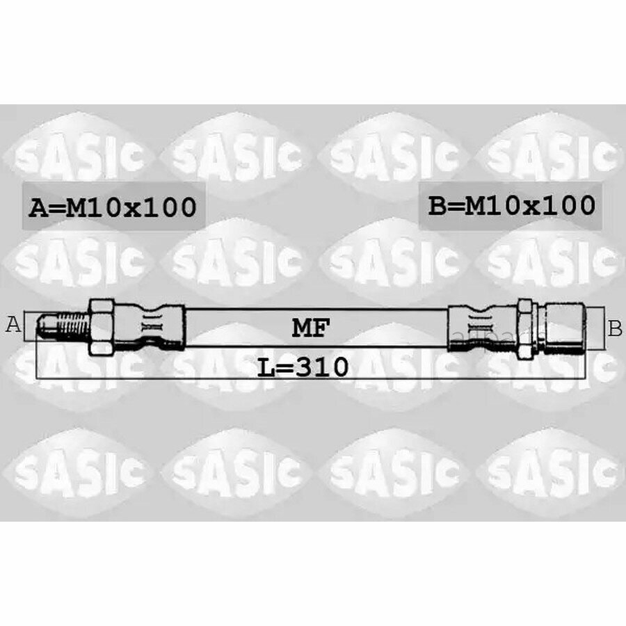 SASIC 6606124 Шланг тормозной FORD Mondeo